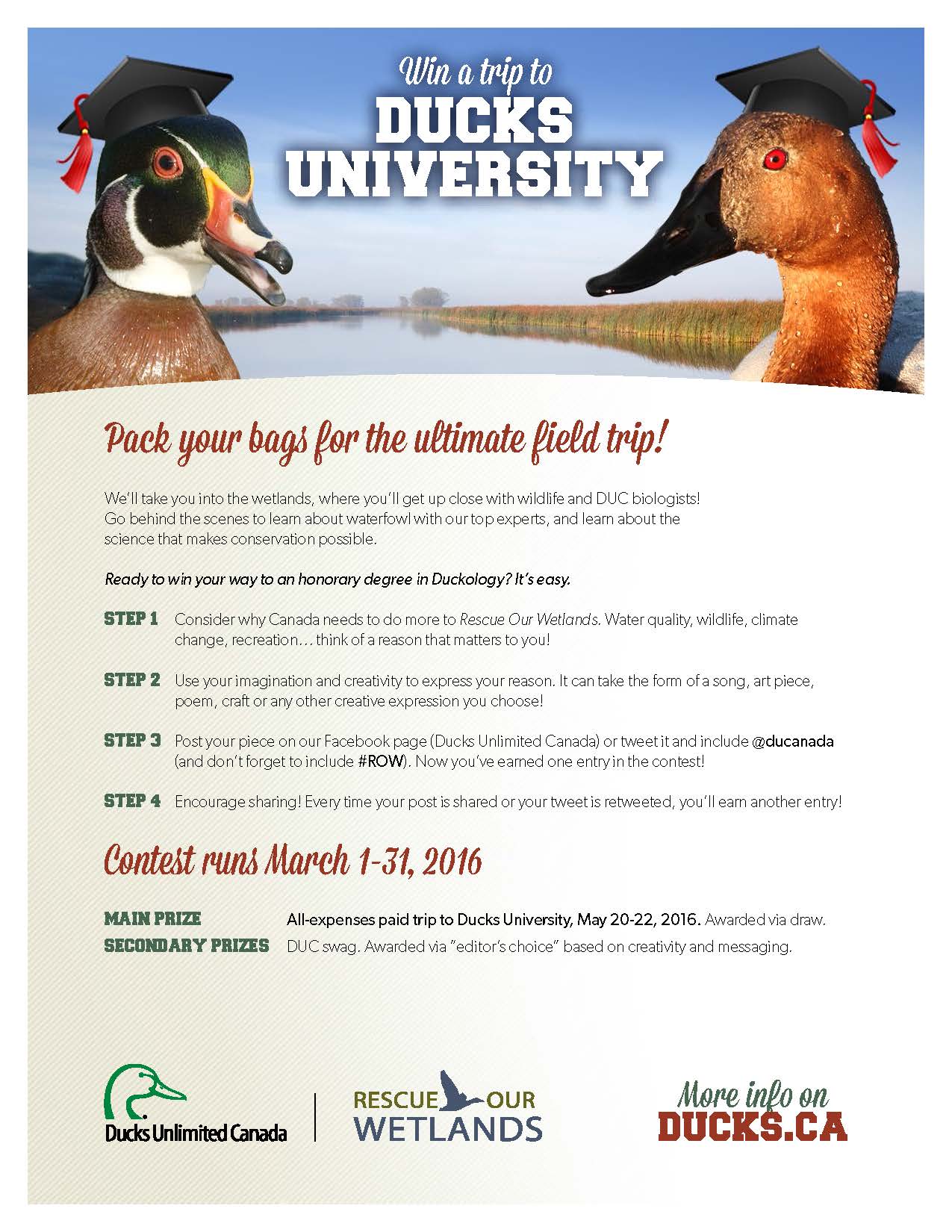 Win a trip to Ducks University — Ducks Unlimited Canada